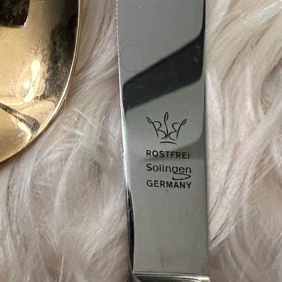 solingen | Kitchen | Vtg Rostfrei Solingen 2324k Gold Plated Germany ...